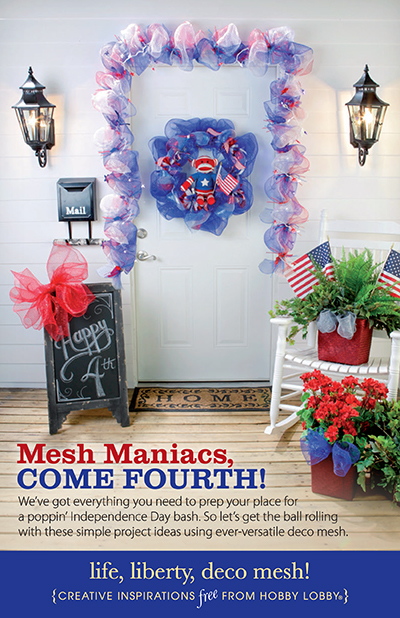 HobbyLobby Projects Life Liberty Deco Mesh 